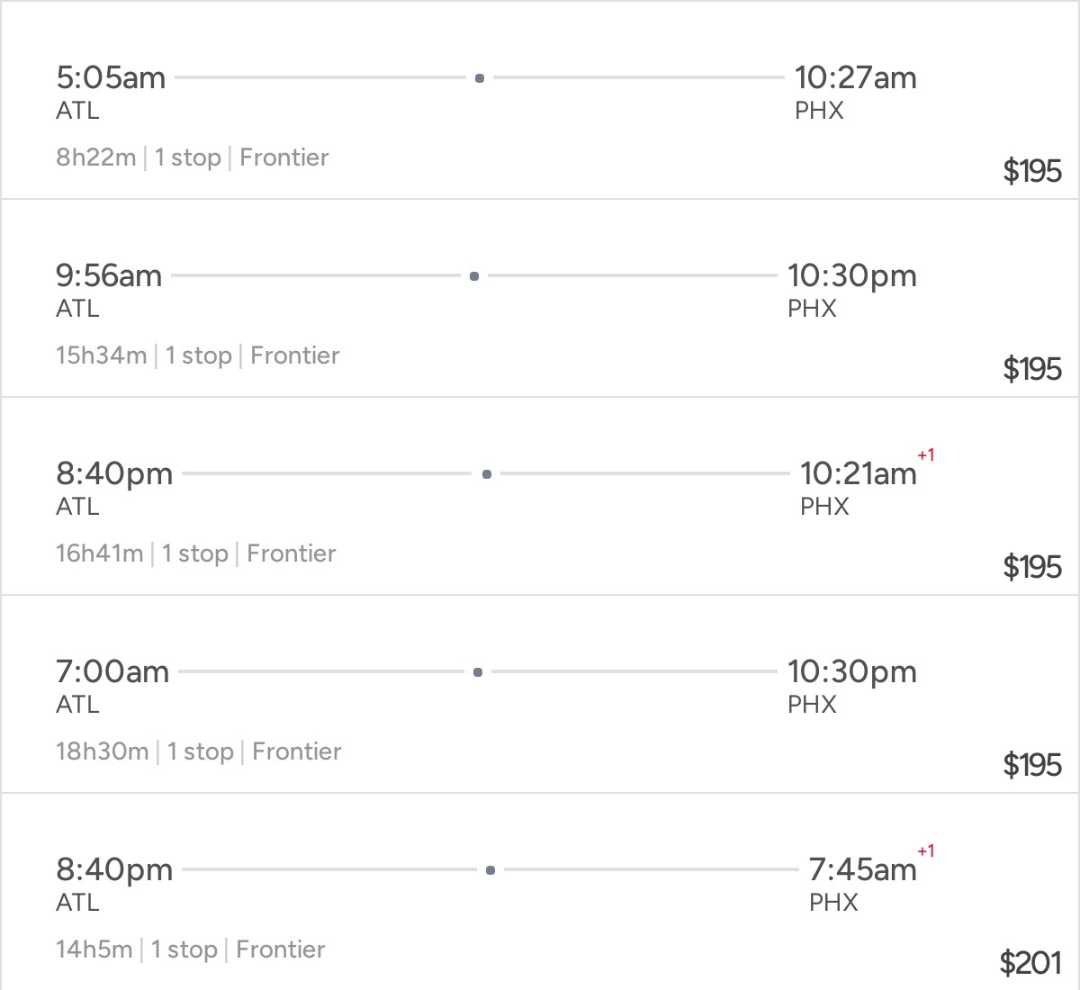 $130 Flights from ATL to PHX on Fri, Mar 20