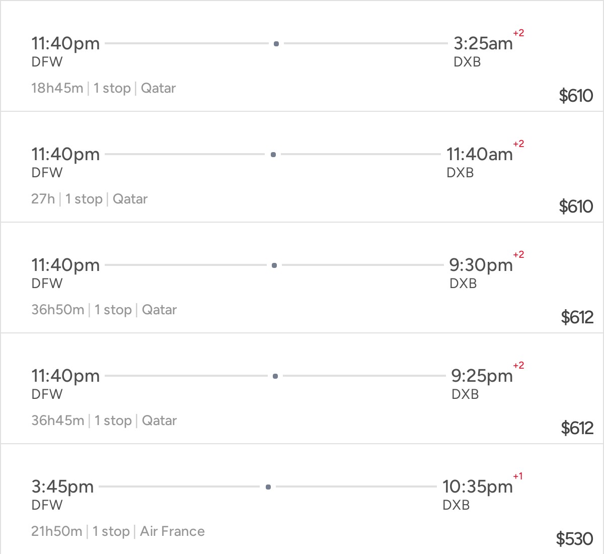 DFW to Dubai Emirate - Cheap flights from Dallas-Fort Worth, Texas ...